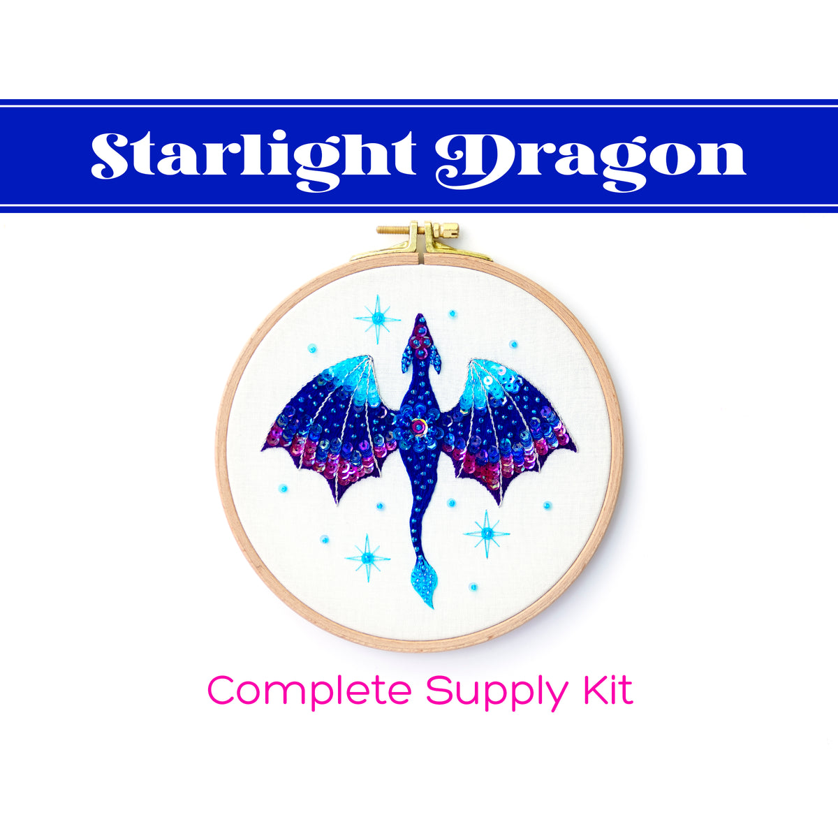 Starlight Dragon Embroidery Supply Kit – Lolli and Grace