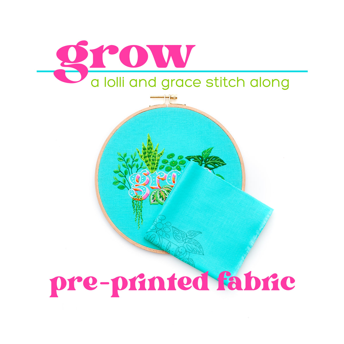 Grow Stitch Along - Pre-Printed Fabric ONLY – Lolli and Grace